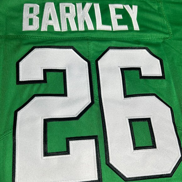 Nike | Shirts | Philadelphia Eagles Saquon Barkley 26 Stitched Kelly Green Jersey Mens Large ...